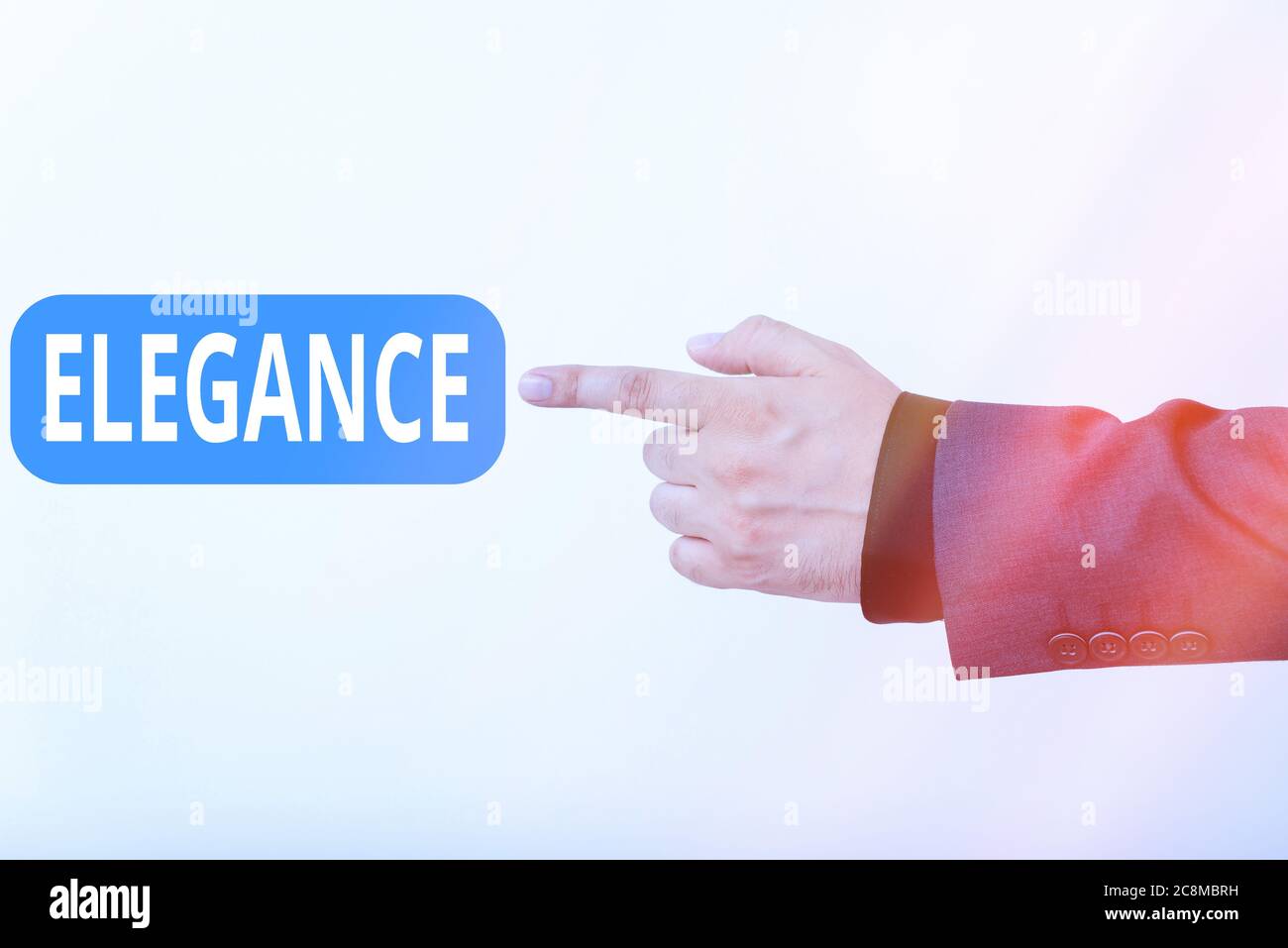 Text sign showing Elegance. Business photo text scientific precision ...