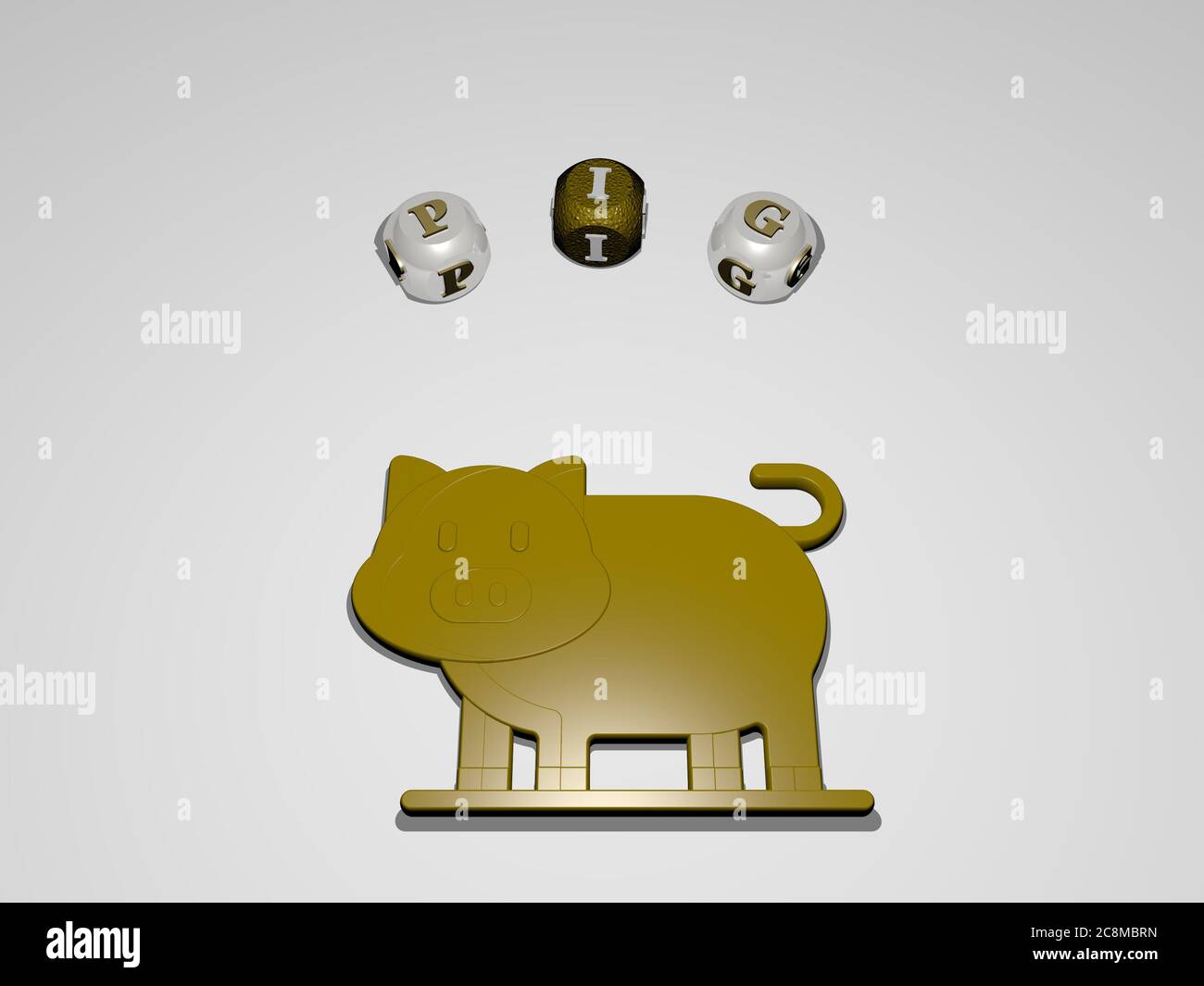 3D graphical image of PIG vertically along with text built around the ...