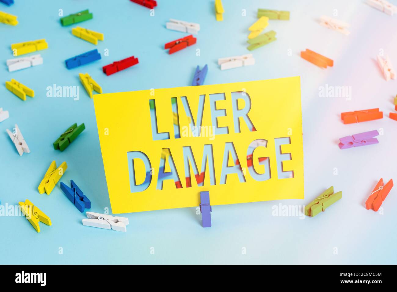Text sign showing Liver Damage. Business photo text any disorder of the ...