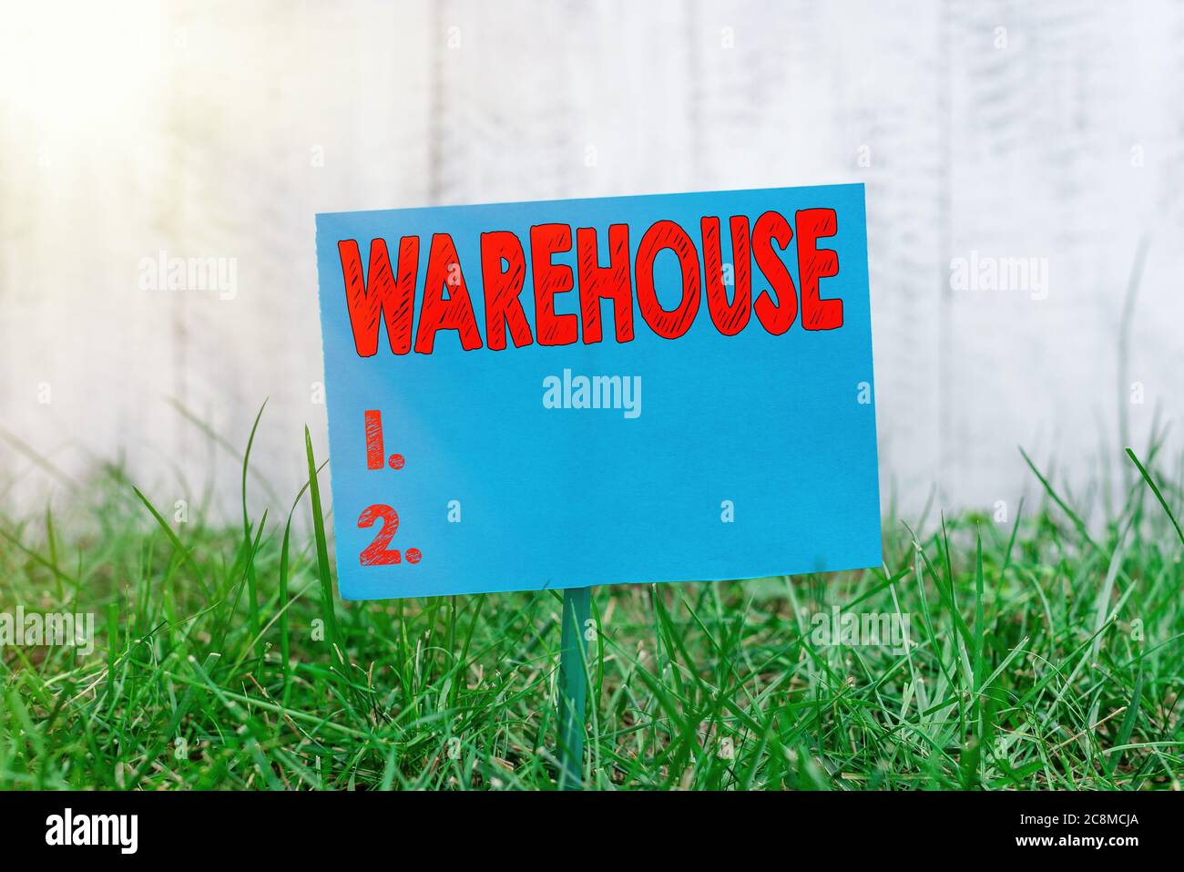 Handwriting text Warehouse. Conceptual photo structure or room for the ...