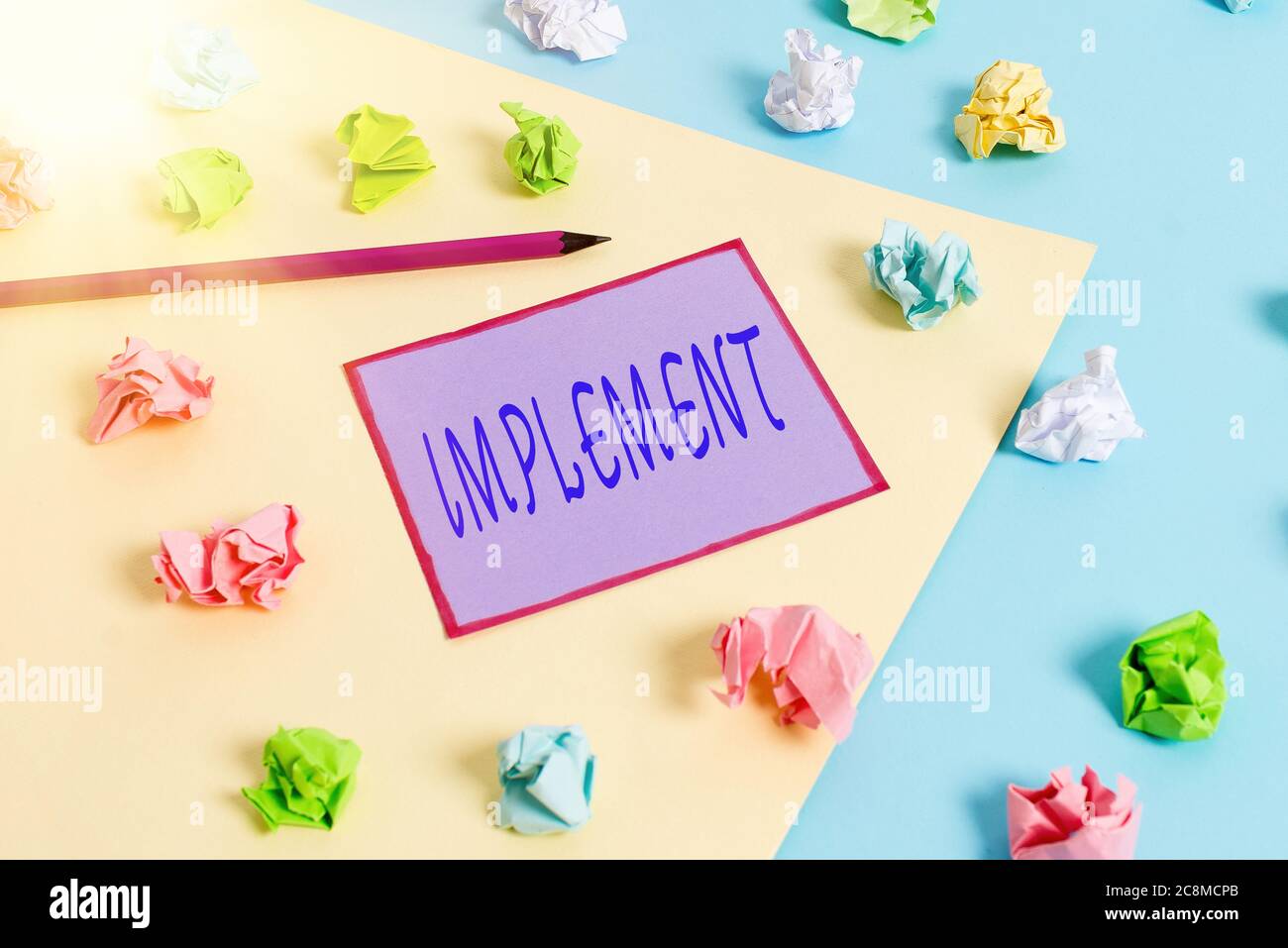 Conceptual hand writing showing Implement. Concept meaning to provide ...