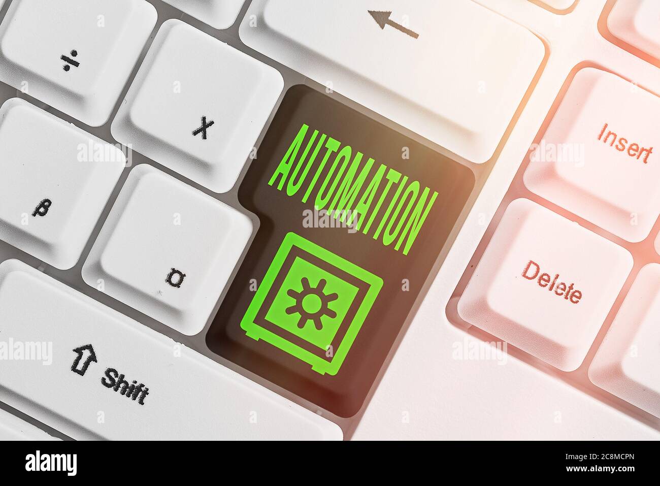 Text sign showing Automation. Business photo showcasing automatically ...