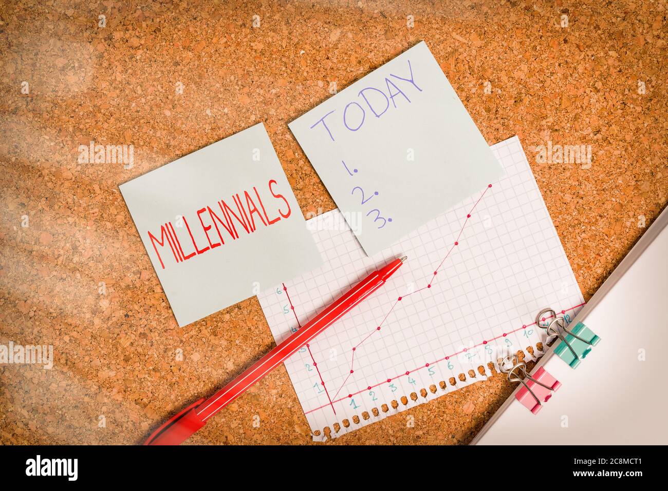 Conceptual hand writing showing Millennials. Concept meaning an ...