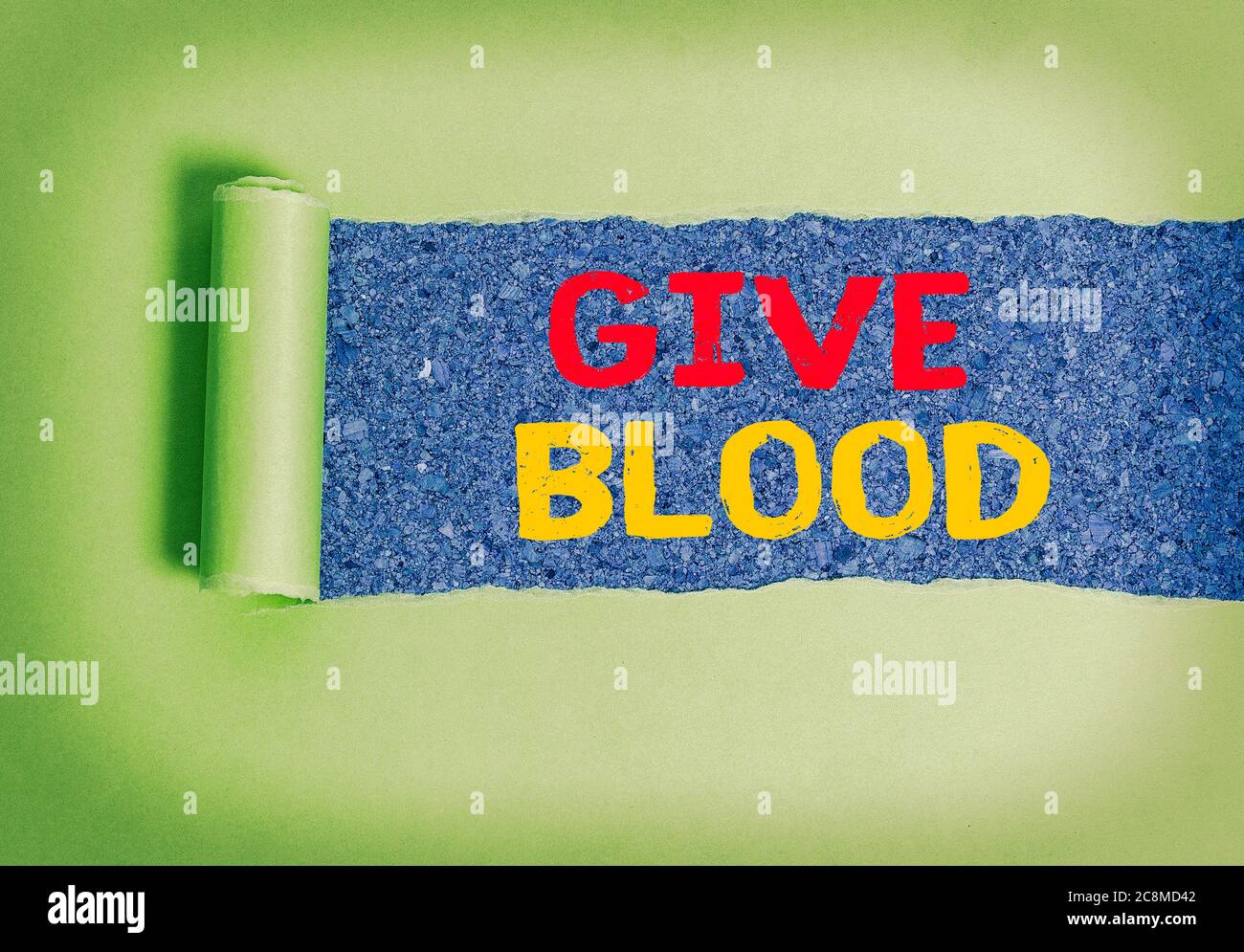 Handwriting text Give Blood. Conceptual photo an individual voluntarily ...