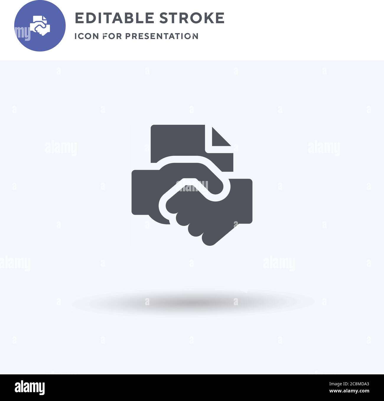 Collaboration icon vector, filled flat sign, solid pictogram isolated ...