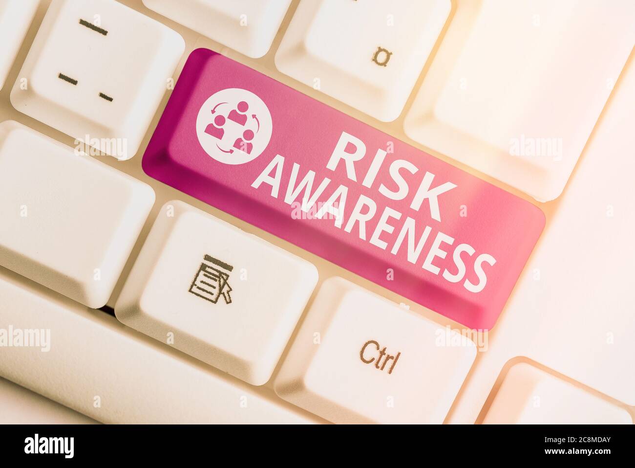 Handwriting text writing Risk Awareness. Conceptual photo recognizing ...