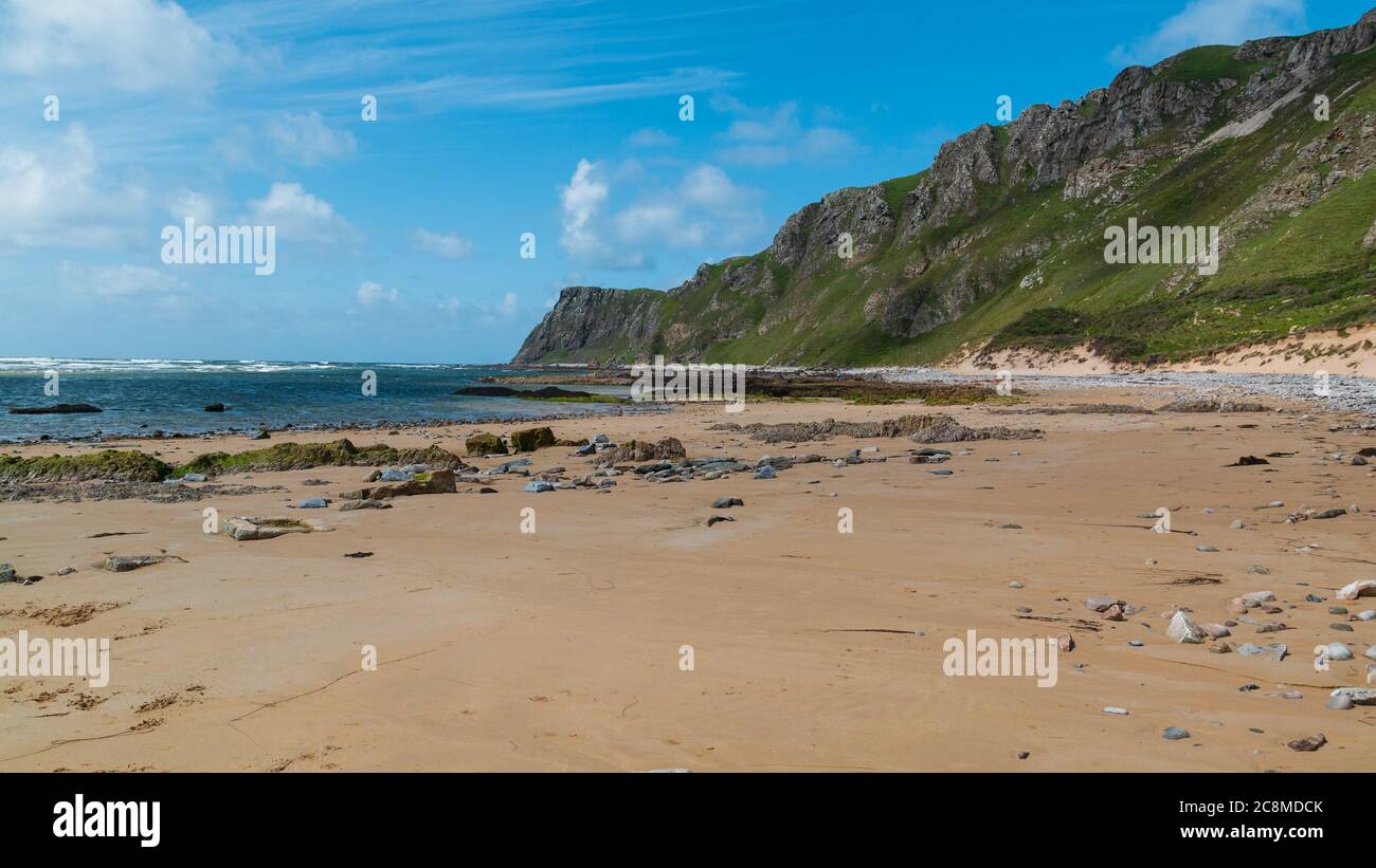 Five Finger Strand in Inishowen Peninsula ,Donegal, Ireland. Wild ...