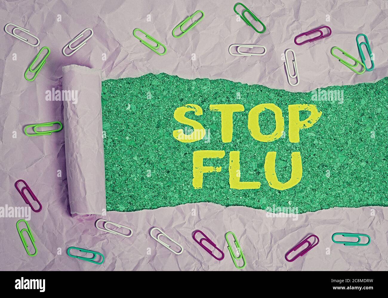 Word writing text Stop Flu. Business photo showcasing put an end of the ...
