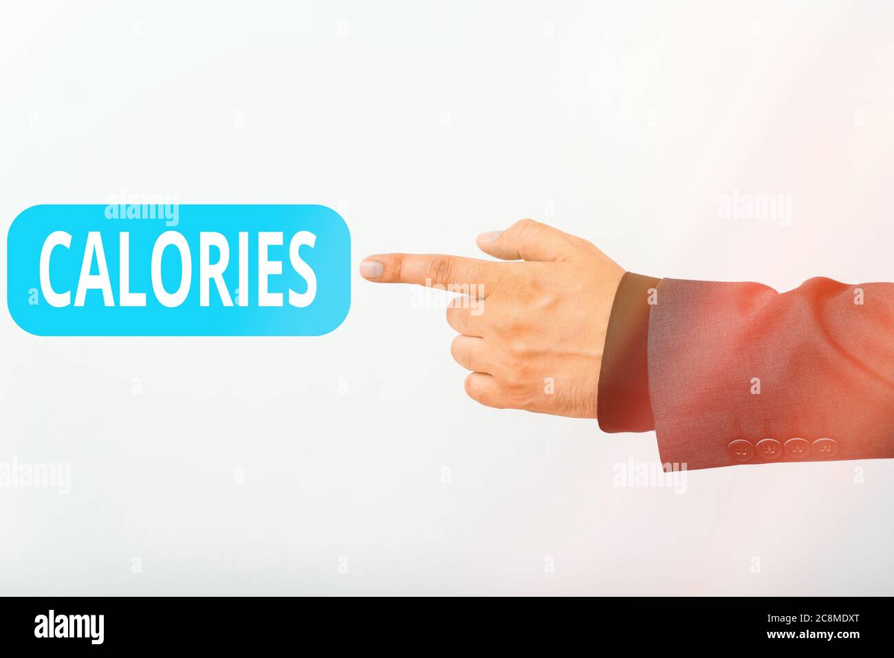Text sign showing Calories. Business photo text an amount of food ...