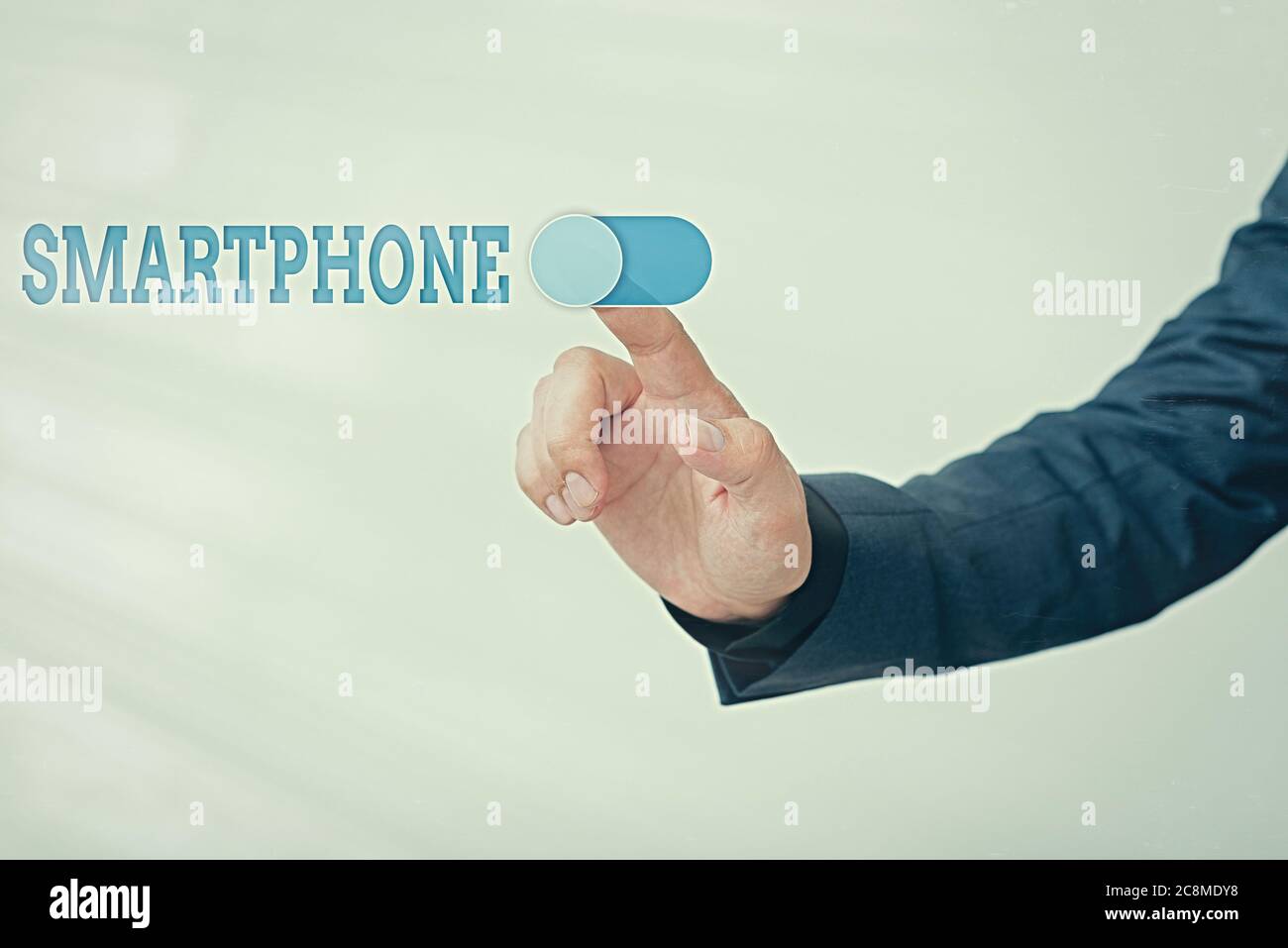 Writing note showing Smartphone. Business concept for the mobile phone ...