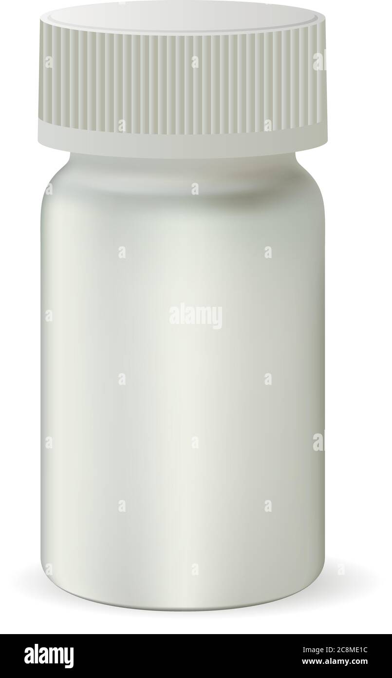 Pharmaceutical bottle for drugs. Blank container for pills. Vector ...