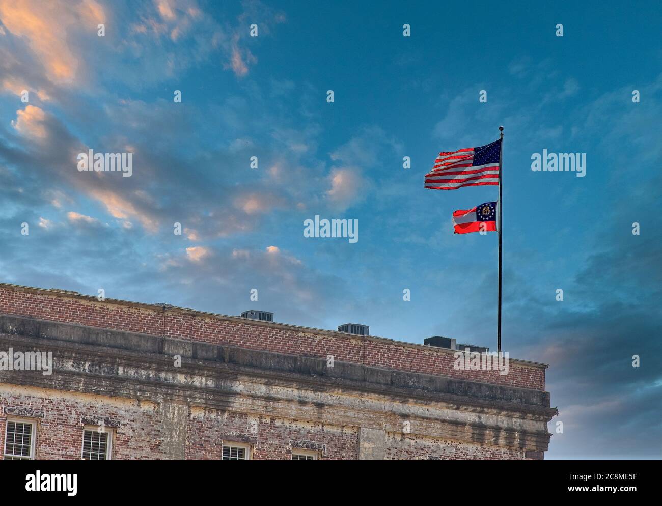 Flag georgia on building hi-res stock photography and images - Alamy