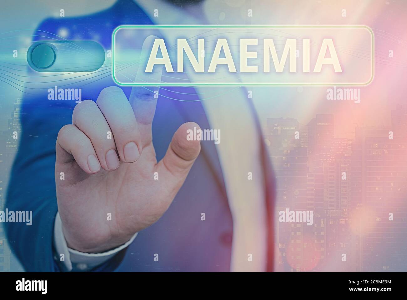 Handwriting text Anaemia. Conceptual photo a condition marked by a ...