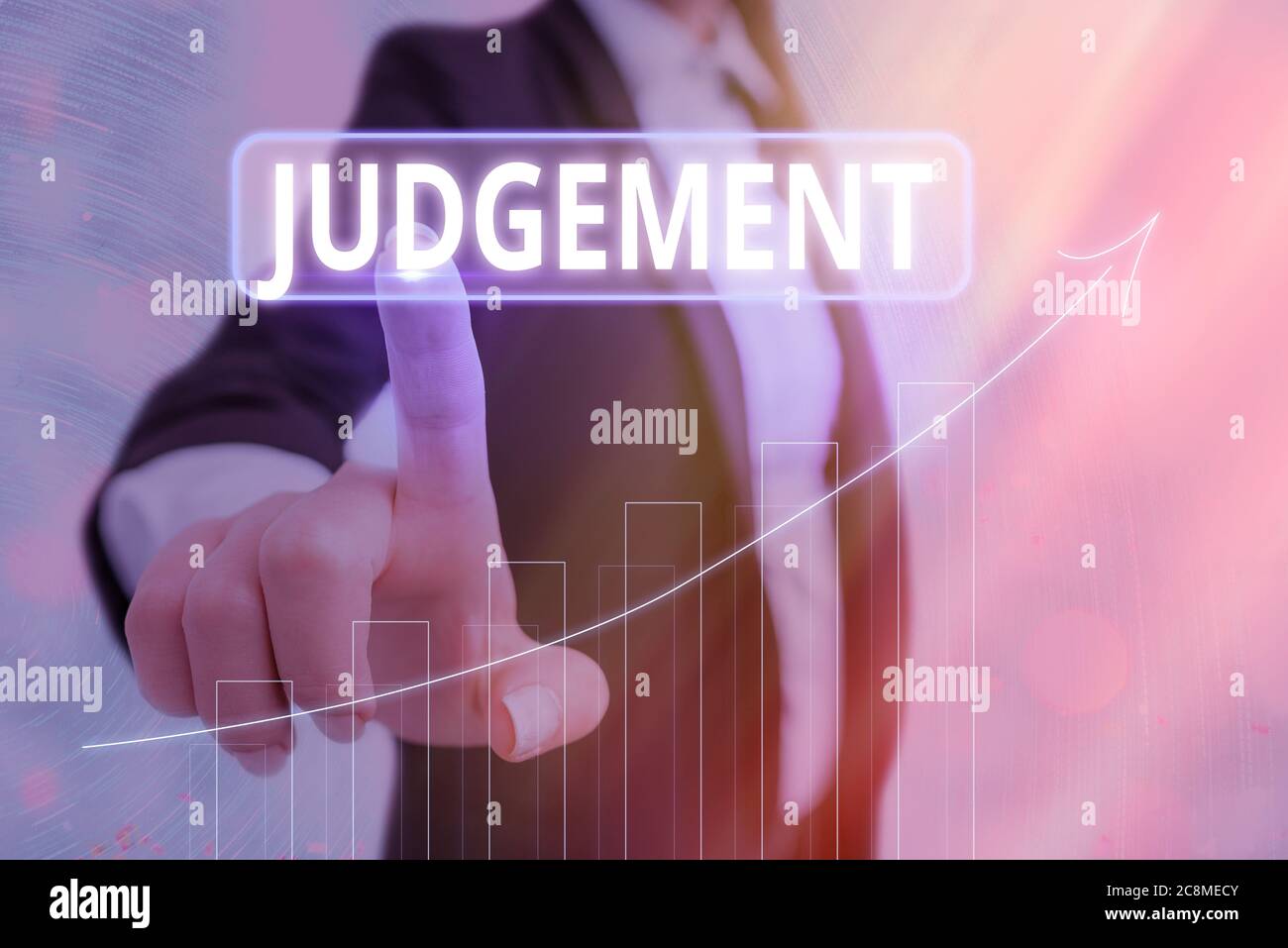 Text sign showing Judgement. Business photo showcasing process of ...