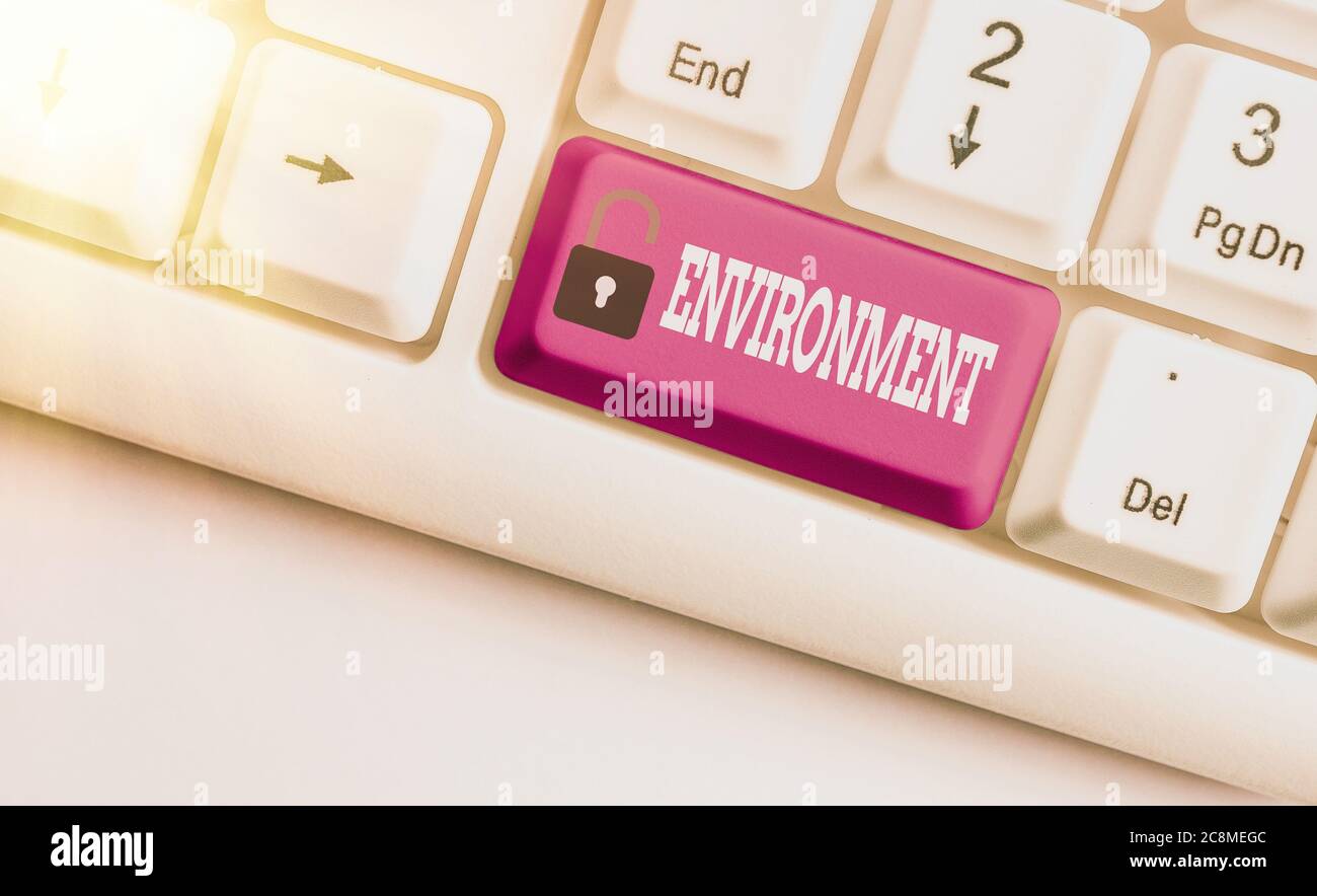 Word writing text Environment. Business photo showcasing surroundings ...