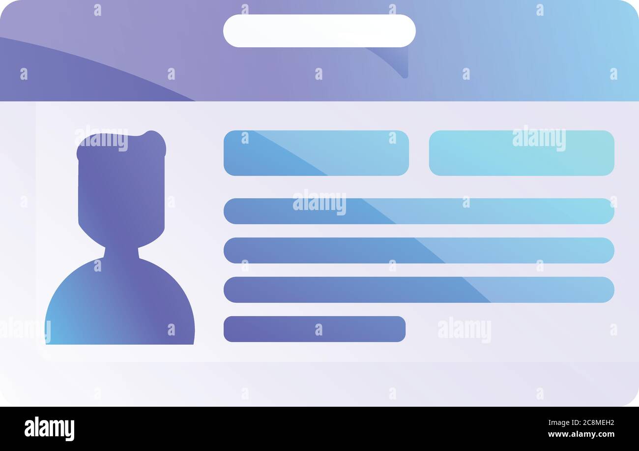 Personal information icon. Cartoon of personal information vector icon ...