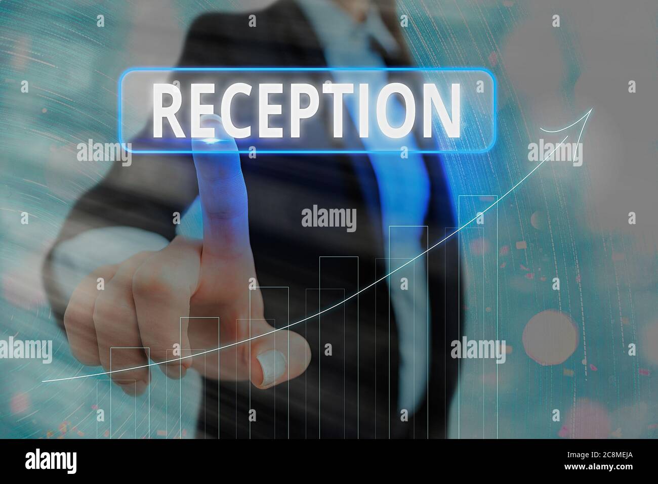 Text sign showing Reception. Business photo showcasing social gathering ...