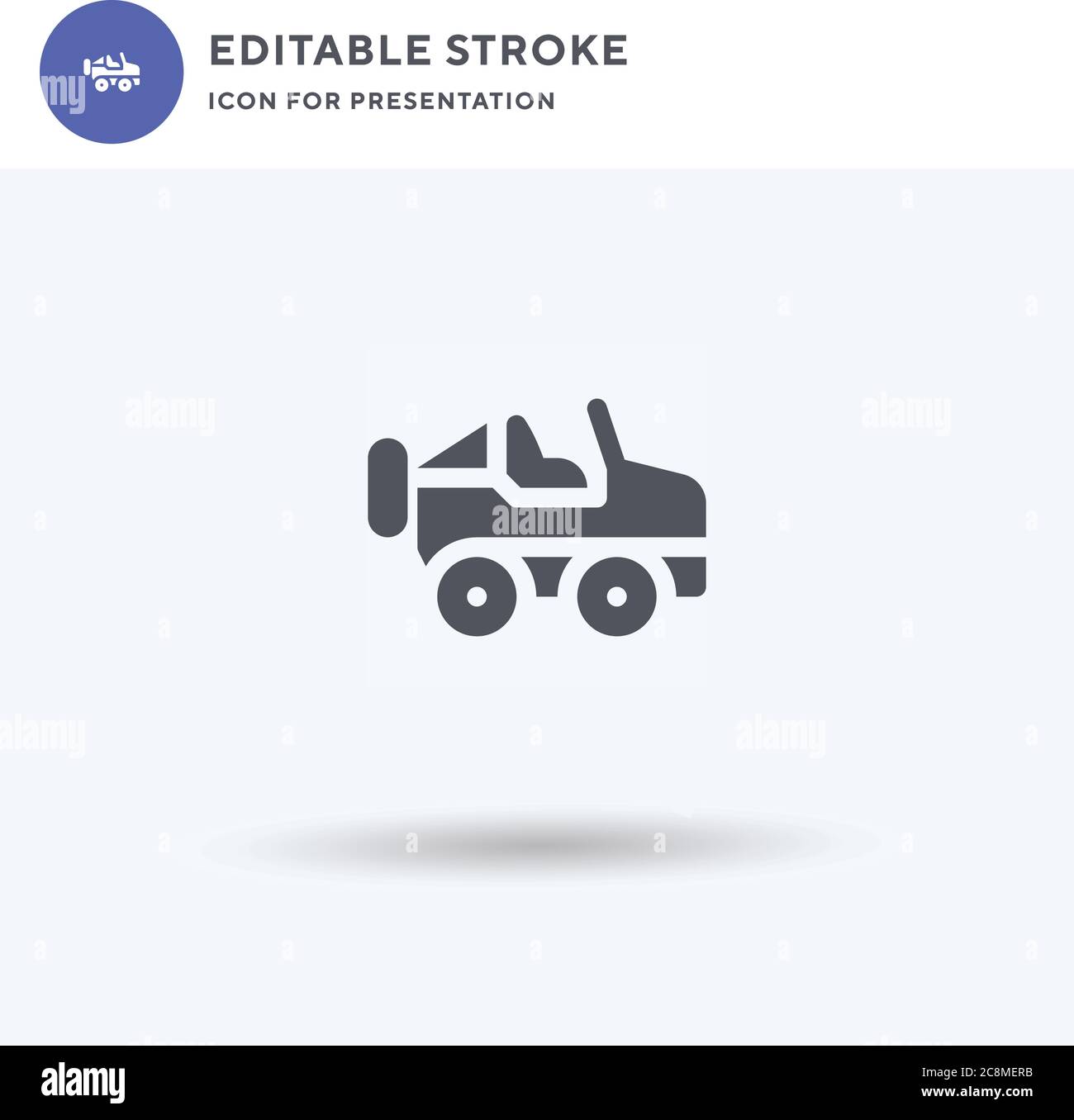 Suv Car icon vector, filled flat sign, solid pictogram isolated on ...