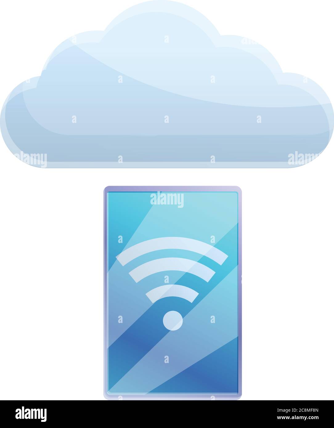 Wifi remote access icon. Cartoon of wifi remote access vector icon for ...