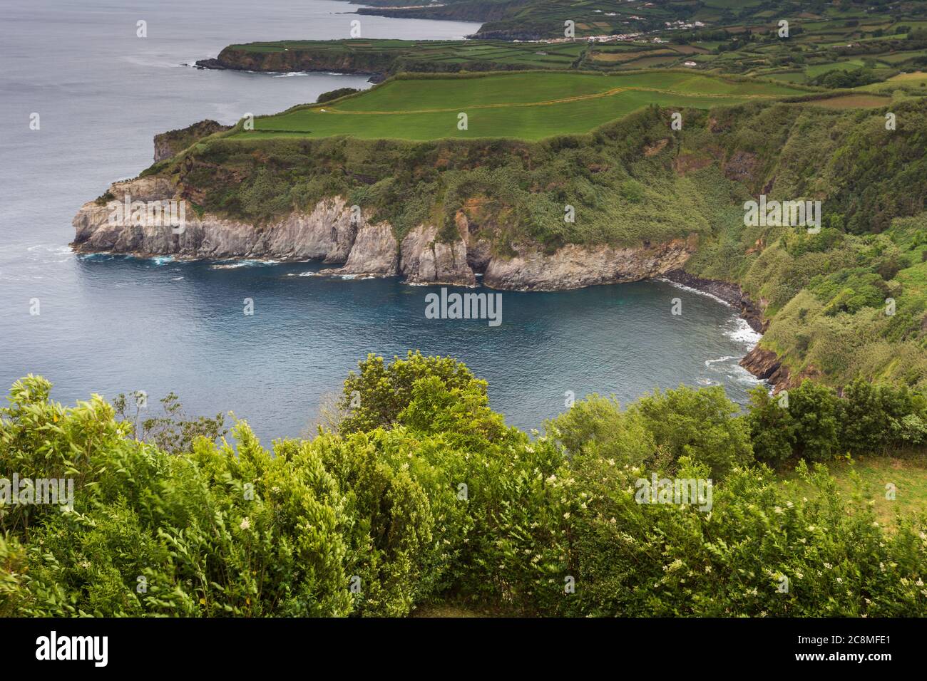 Landscape of the north coast of São Miguel island in azores from Santa ...