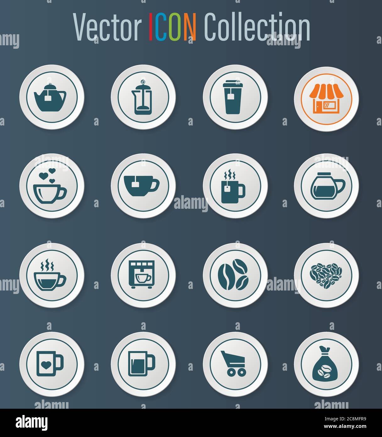 Coffee icons set Stock Vector Image & Art - Alamy