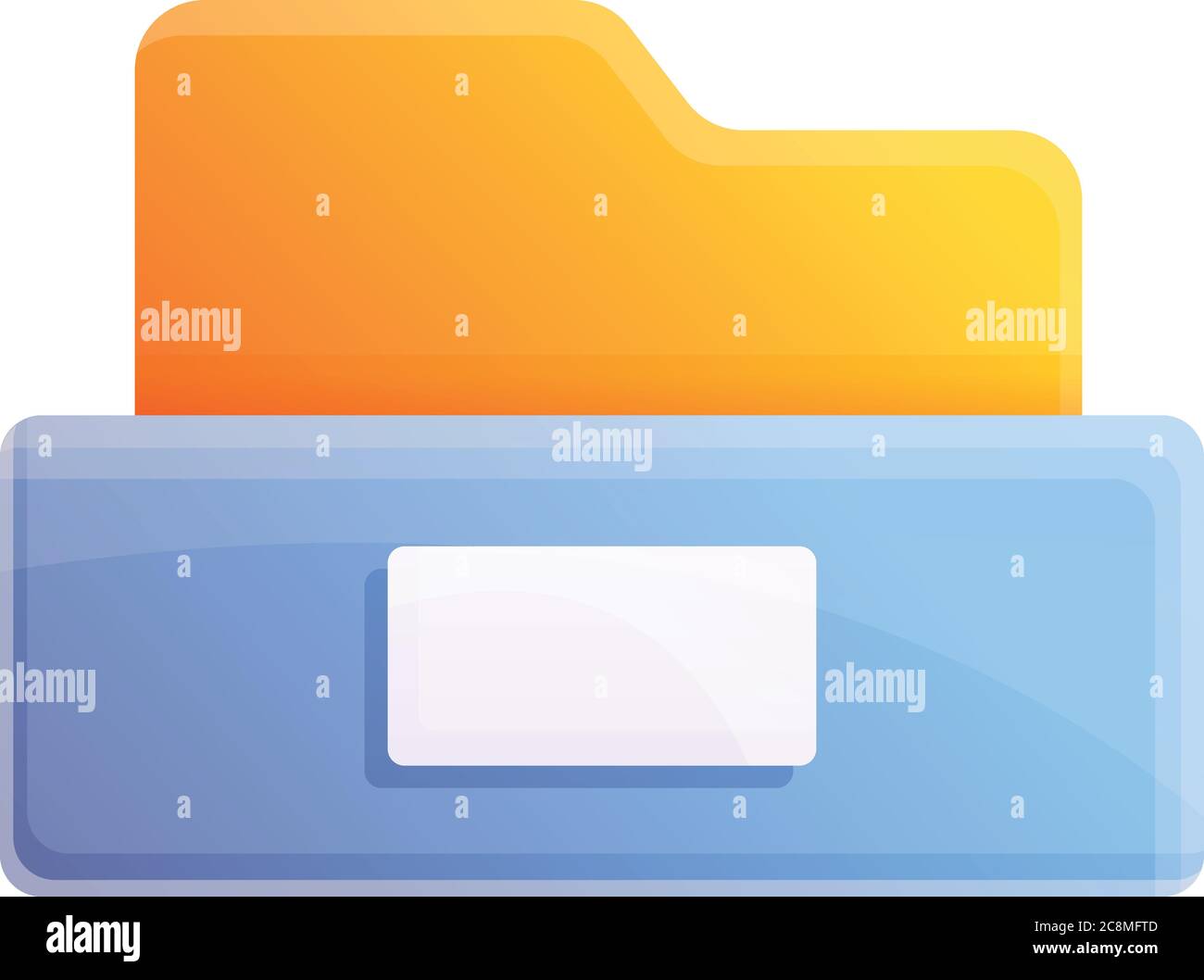 Storage documents folder icon. Cartoon of storage documents folder ...