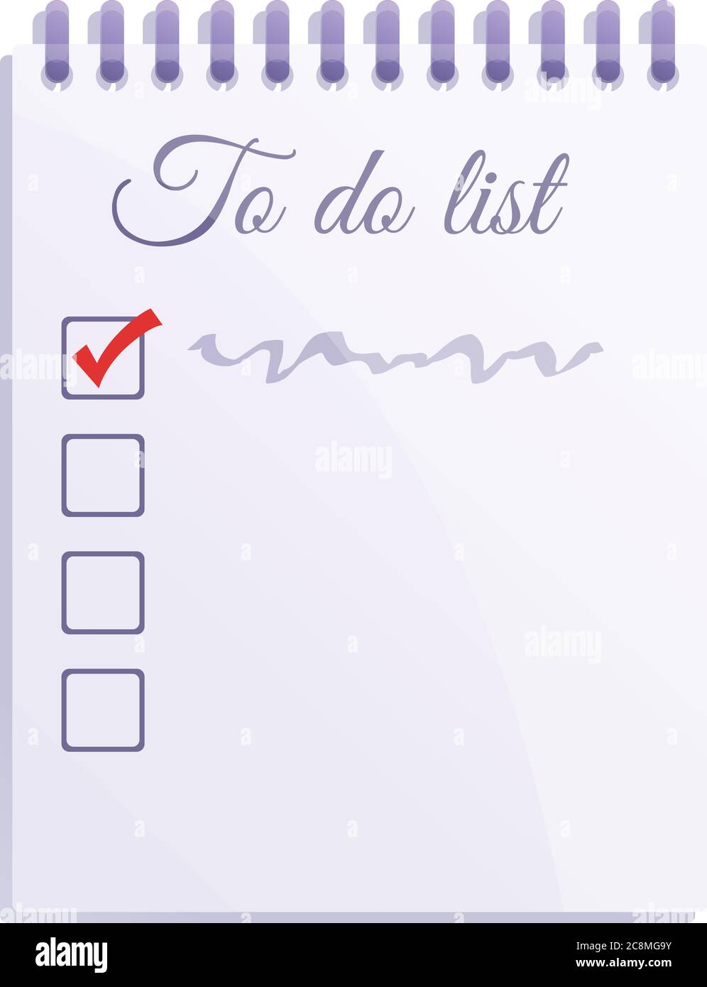 To do list notebook icon. Cartoon of to do list notebook vector icon ...