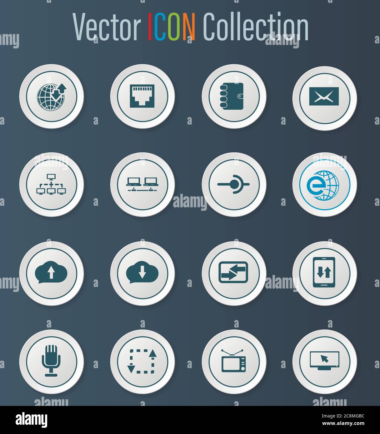 Communication icons set Stock Vector Image & Art - Alamy