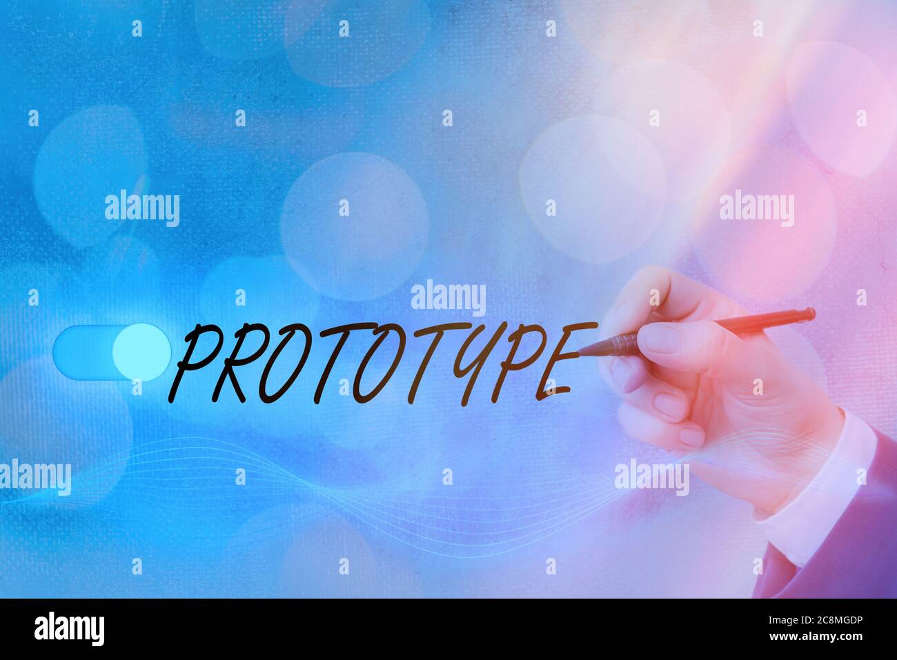 Text sign showing Prototype. Business photo text first and usually ...