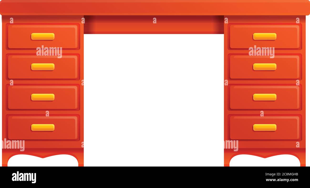 Dressing room table icon. Cartoon of dressing room table vector icon ...