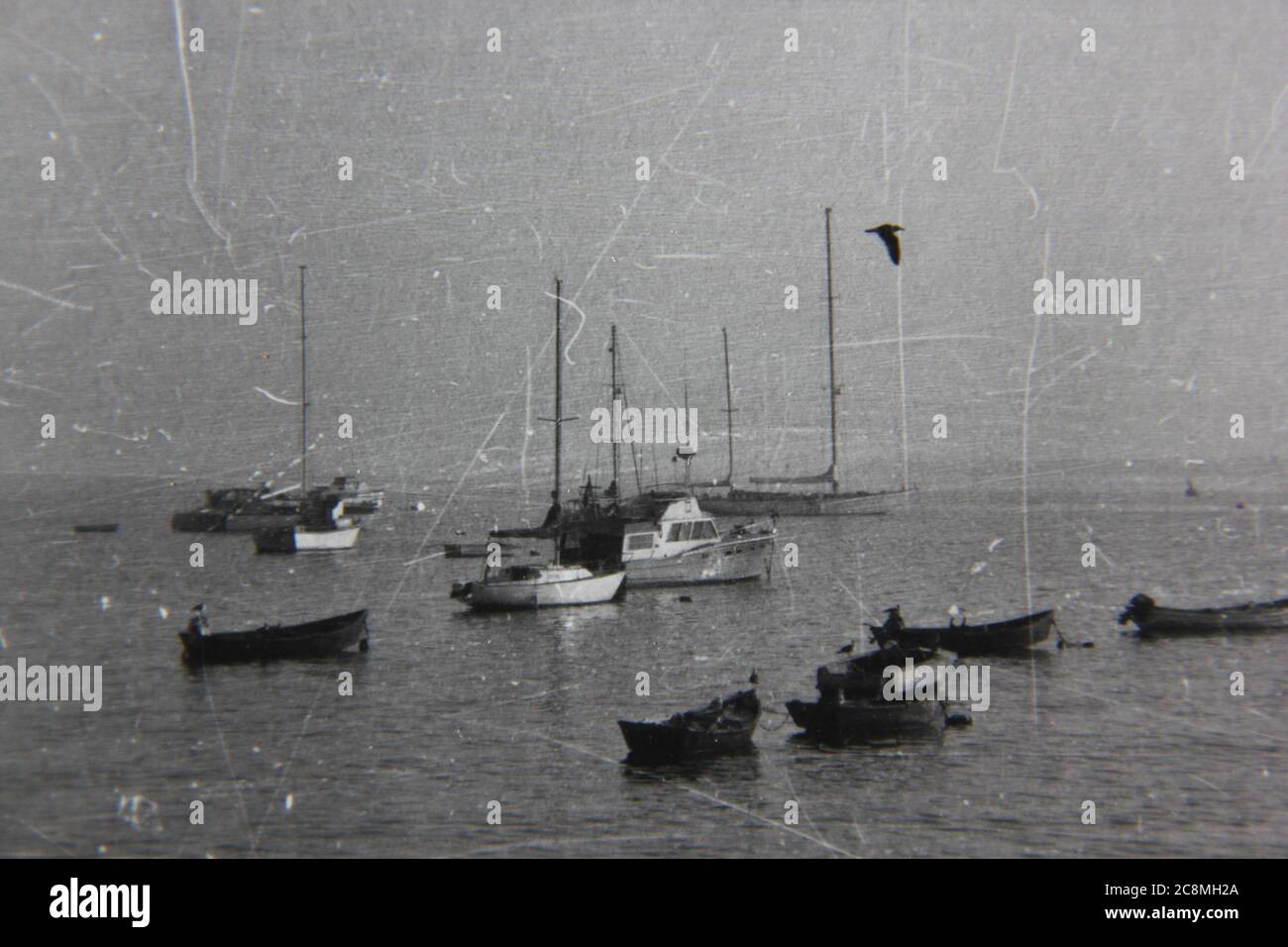 Fine 70s vintage black and white lifestyle photography of ships ...