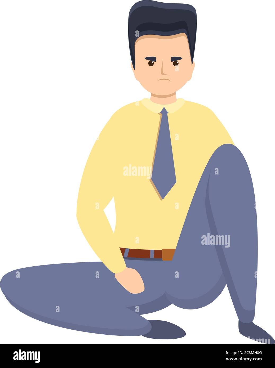 Unemployed man icon. Cartoon of unemployed man vector icon for web ...