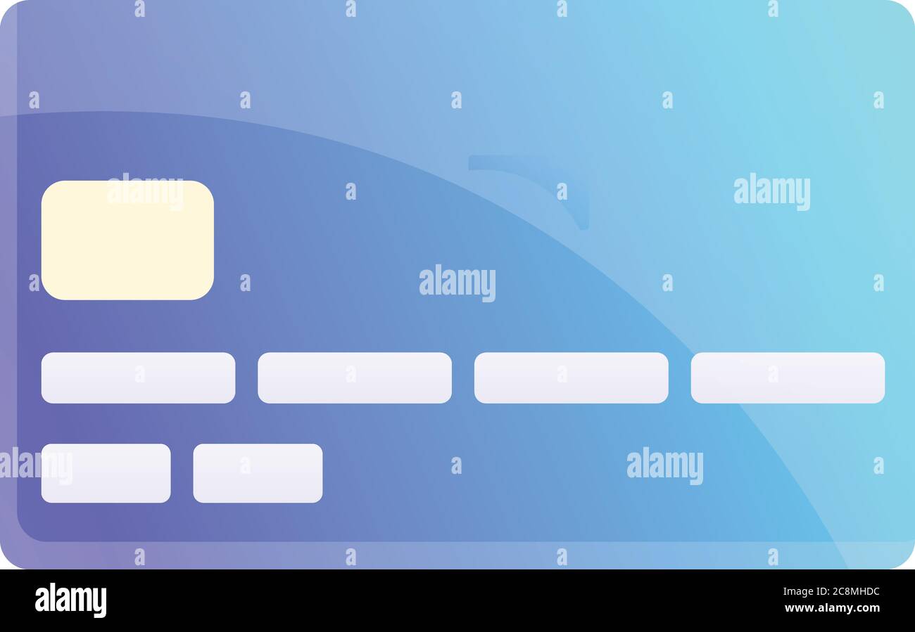 Bank card personal icon. Cartoon of bank card personal vector icon for ...