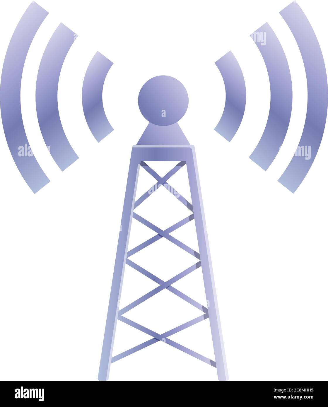 Remote access tower icon. Cartoon of remote access tower vector icon ...