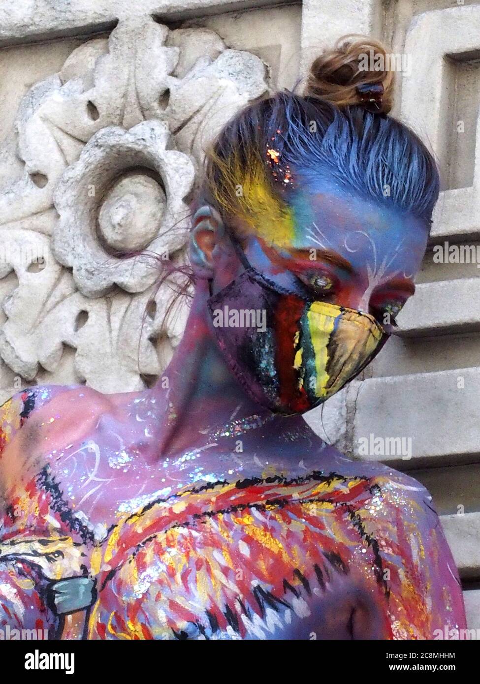 Nyc body painting day hi-res stock photography and images - Alamy