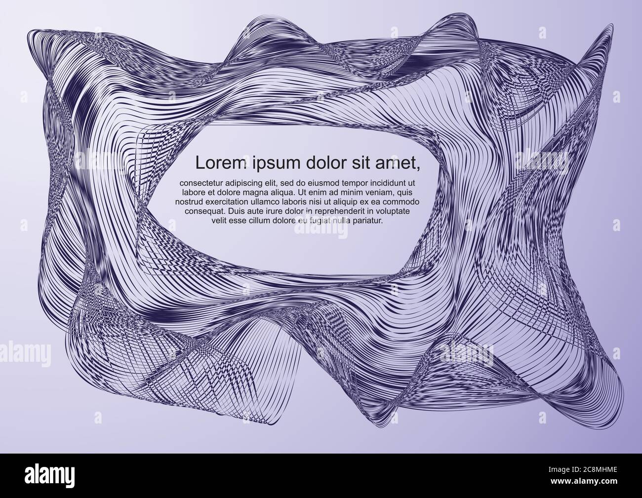 Abstract background, modern wave. Vector background made of lines ...