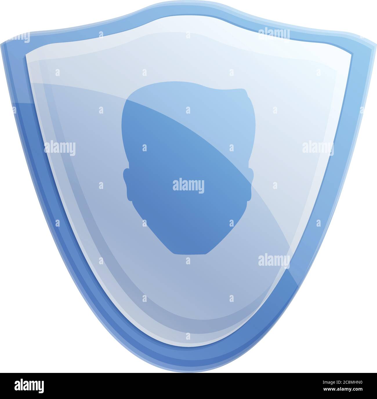 Protected personal information icon. Cartoon of protected personal ...