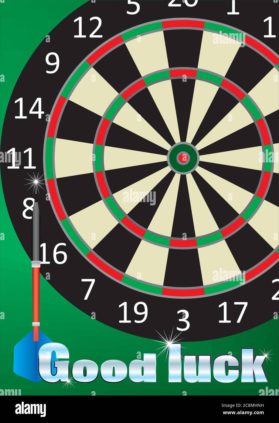 Score in darts Stock Vector Images - Alamy