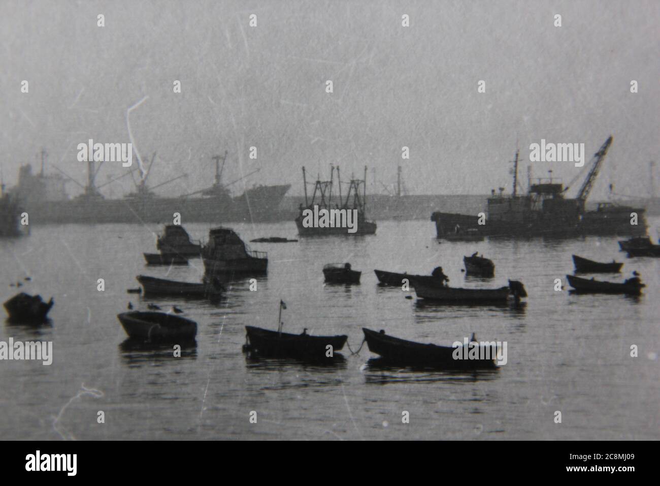 Fine 70s vintage black and white lifestyle photography of ships ...