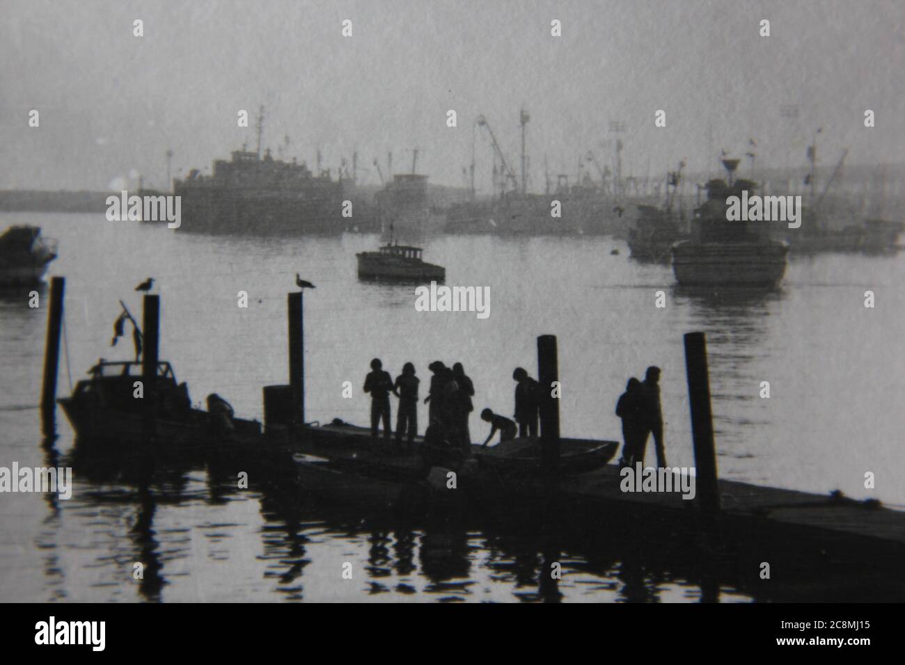 Fine 70s vintage black and white lifestyle photography of ships ...