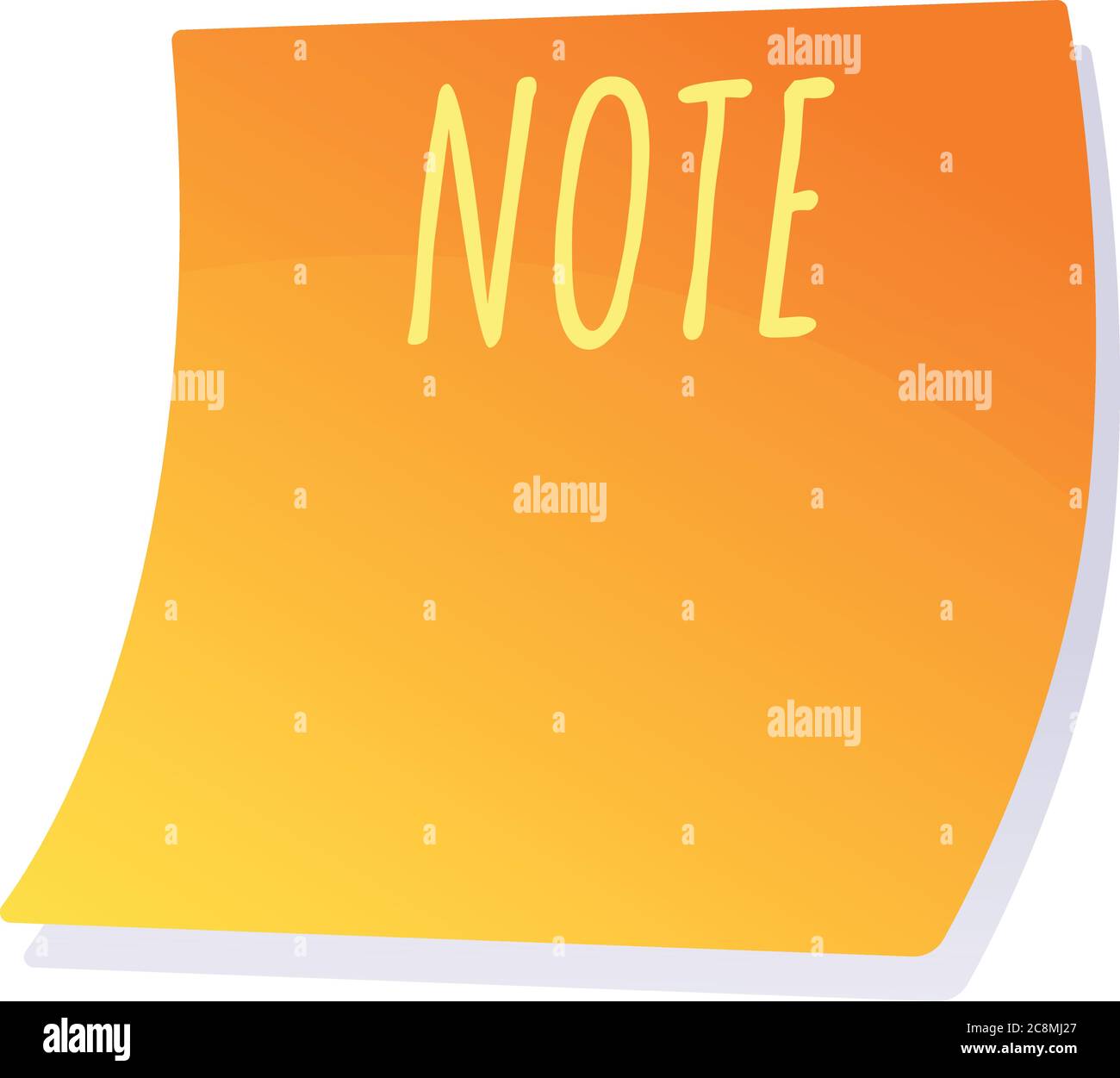 Note stick icon. Cartoon of note stick vector icon for web design ...