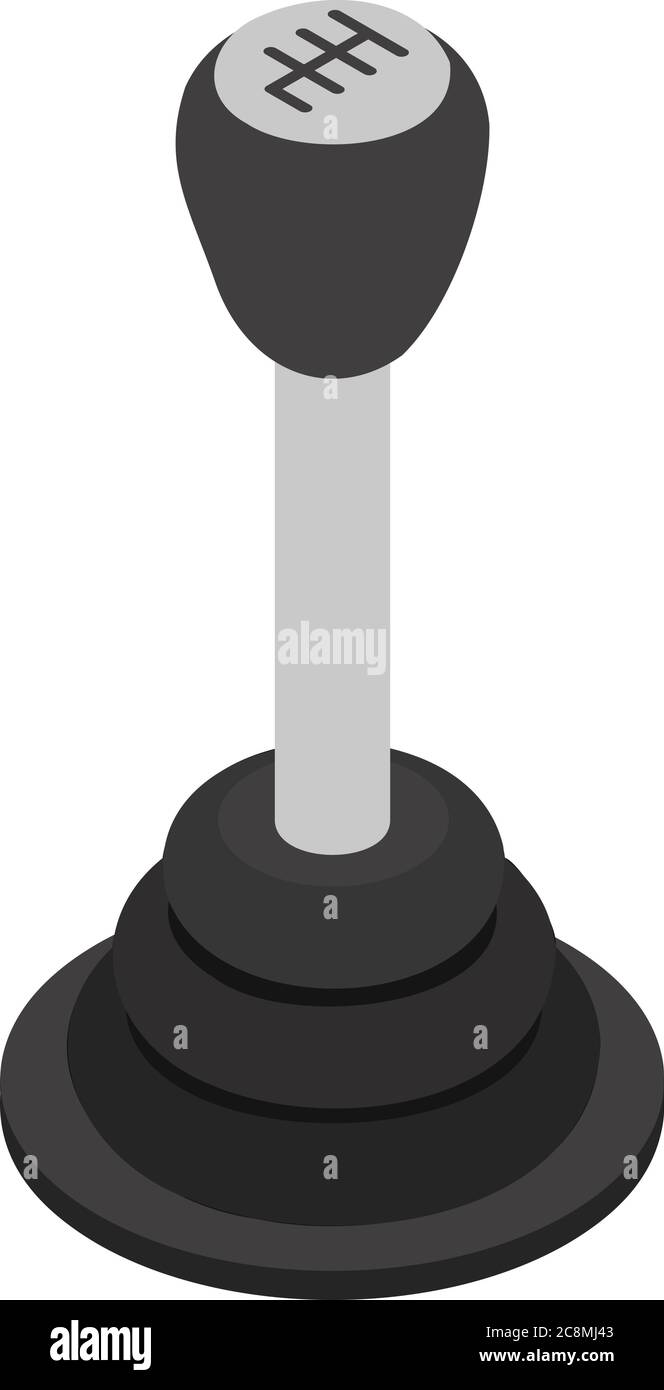 Manual gearbox icon. Isometric of manual gearbox vector icon for web ...