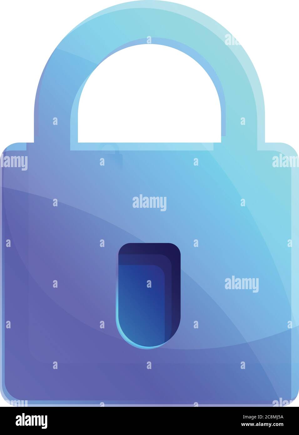 Secured personal data icon. Cartoon of secured personal data vector ...