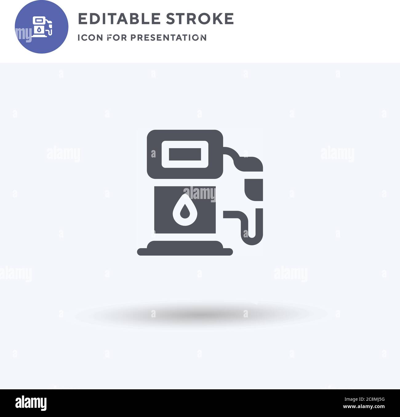 Gas Pump icon vector, filled flat sign, solid pictogram isolated on ...