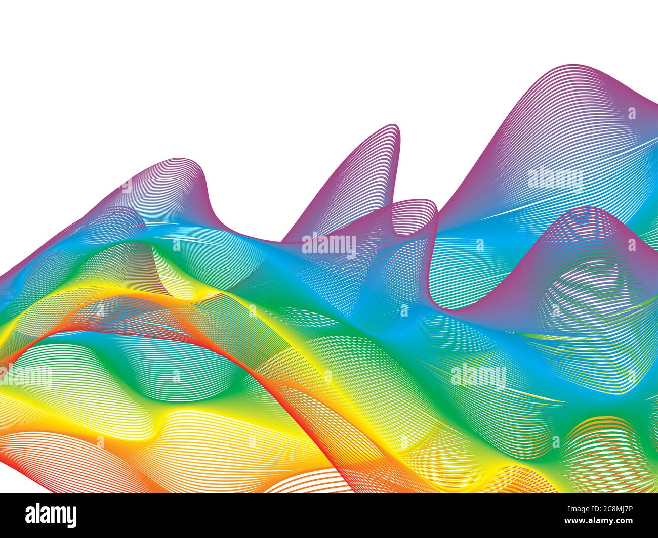 Abstract wavy background with dynamic effect. Abstract technology ...