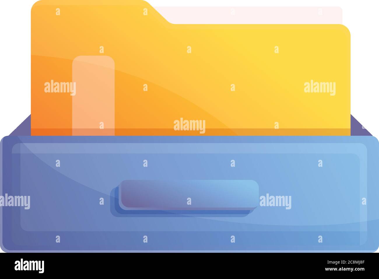 Archive folder icon. Cartoon of archive folder vector icon for web ...