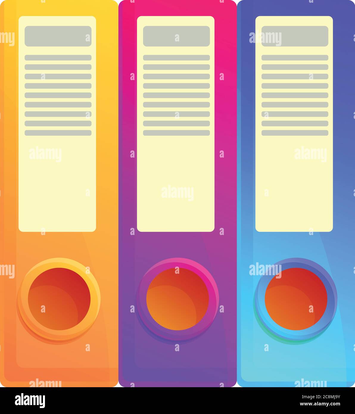 Office work folders icon. Cartoon of office work folders vector icon ...