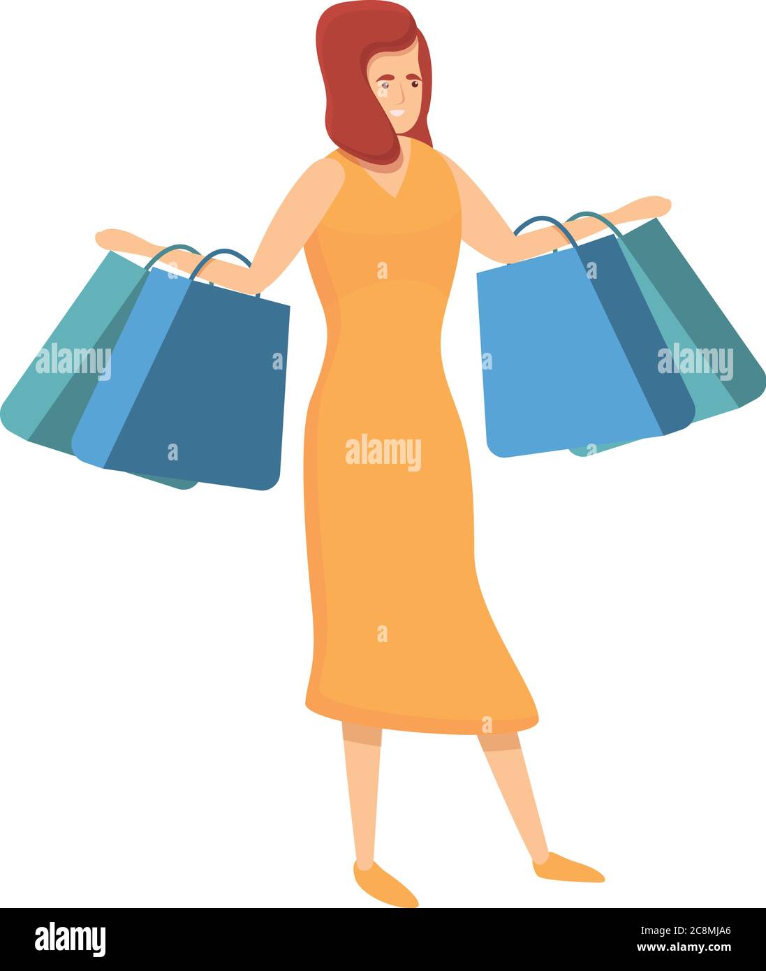 Girl Shopping Icon