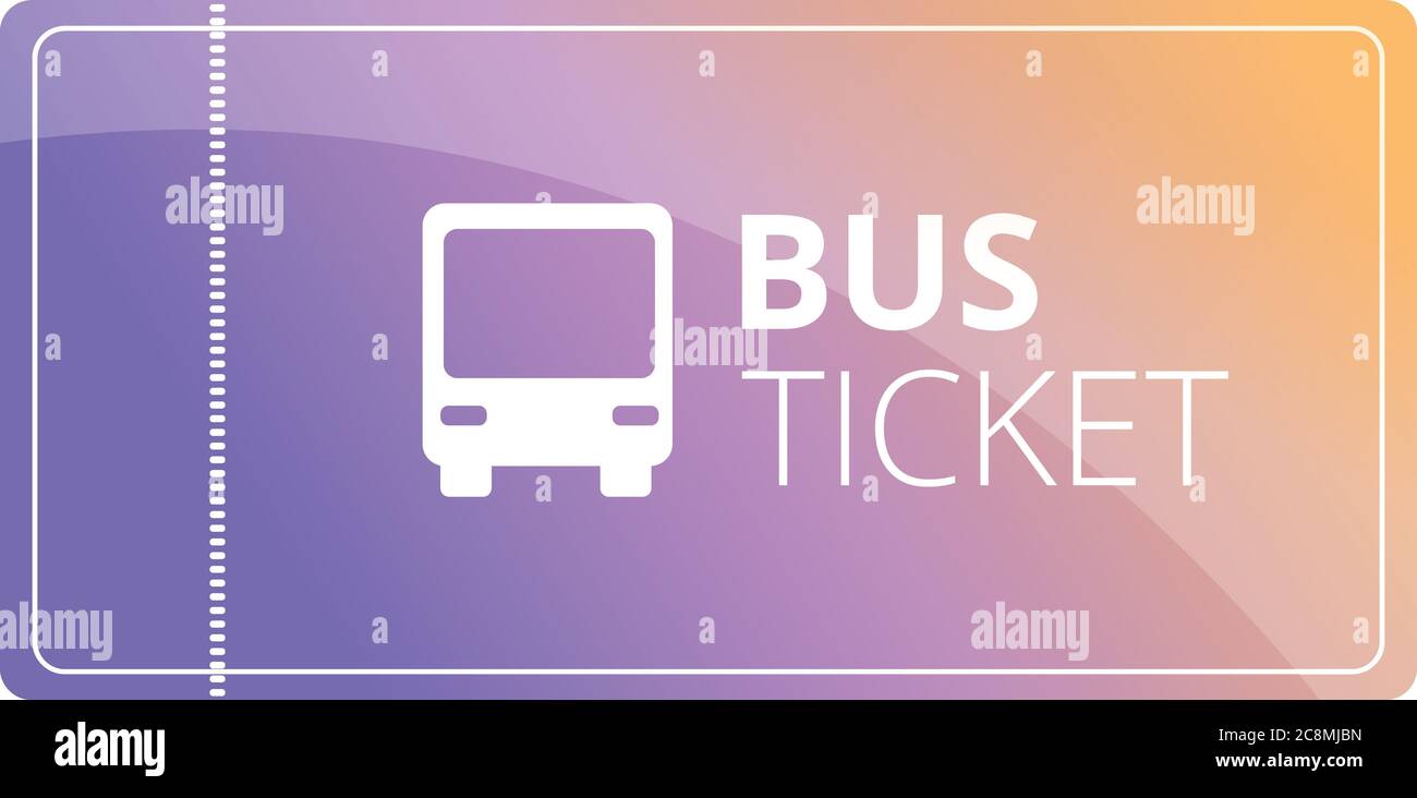 Public bus ticket icon. Cartoon of public bus ticket vector icon for ...