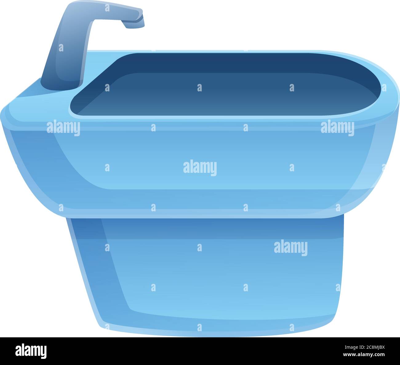 Domestic bidet icon. Cartoon of domestic bidet vector icon for web ...